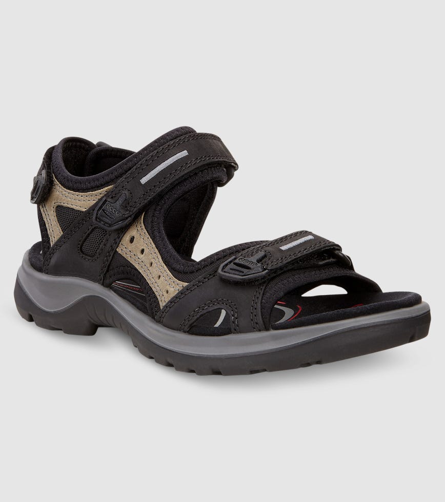 ECCO OFFROAD WOMENS SANDAL BLACK MOLE BLACK O.NUB O.NUB TEX | The ...