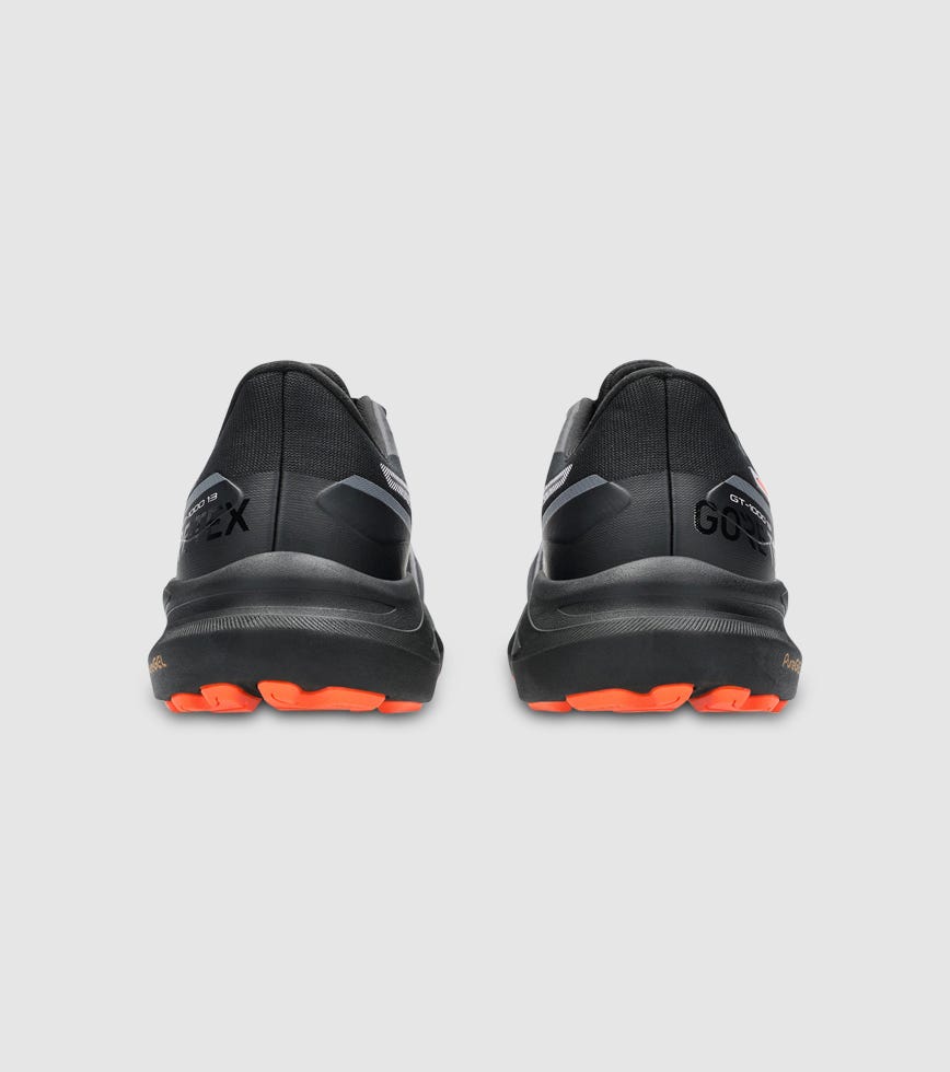 ASICS GT 1000 13 GORE-TEX WOMENS BLACK NOVA ORANGE | The Athlete's Foot