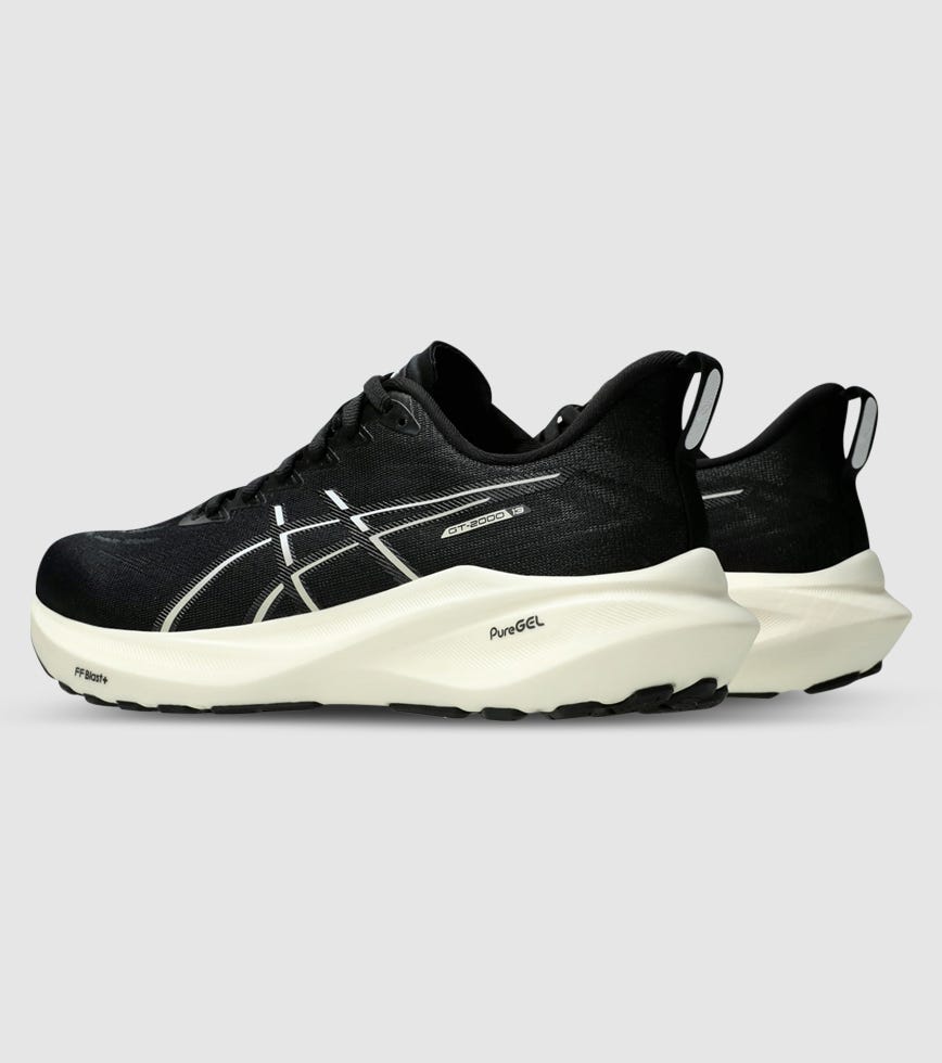 ASICS GT-2000 13 (2A NARROW) WOMENS BLACK WHITE | The Athlete's Foot