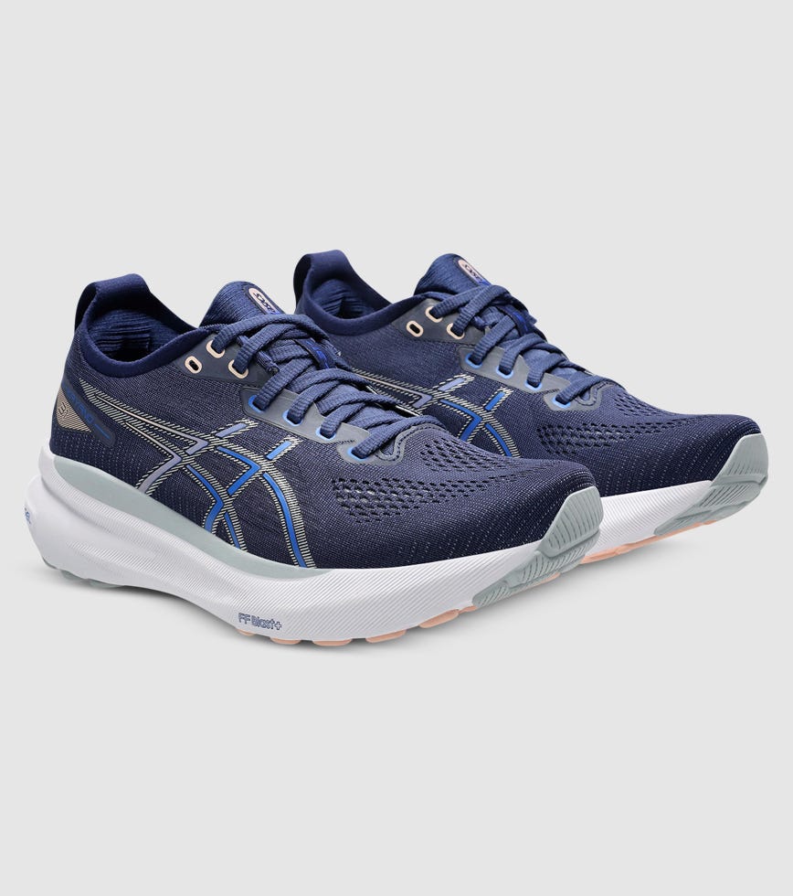 ASICS GEL-KAYANO 31 WOMENS INDIGO BLUE PURE SILVER | The Athlete's Foot