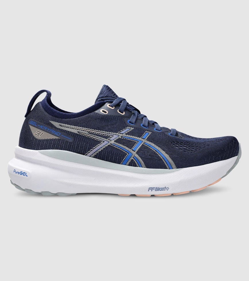 ASICS GEL-KAYANO 31 WOMENS INDIGO BLUE PURE SILVER | The Athlete's Foot