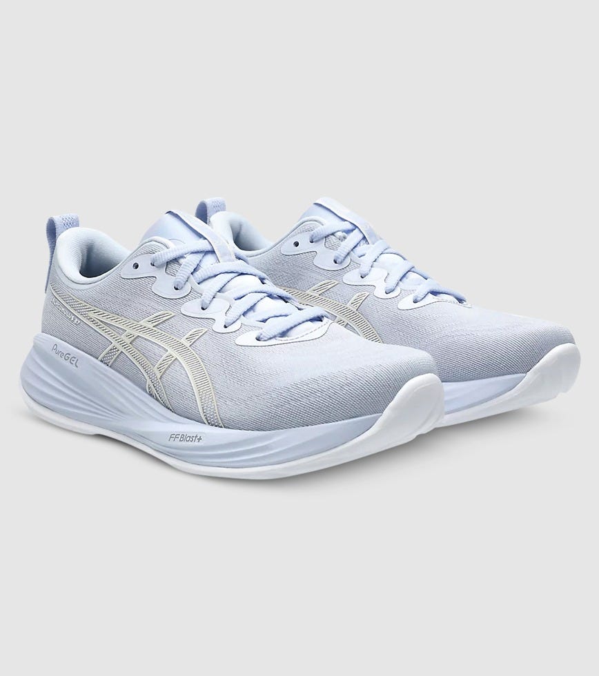 ASICS GEL-CUMULUS 27 WOMENS BLUE FADE WHITE | The Athlete's Foot