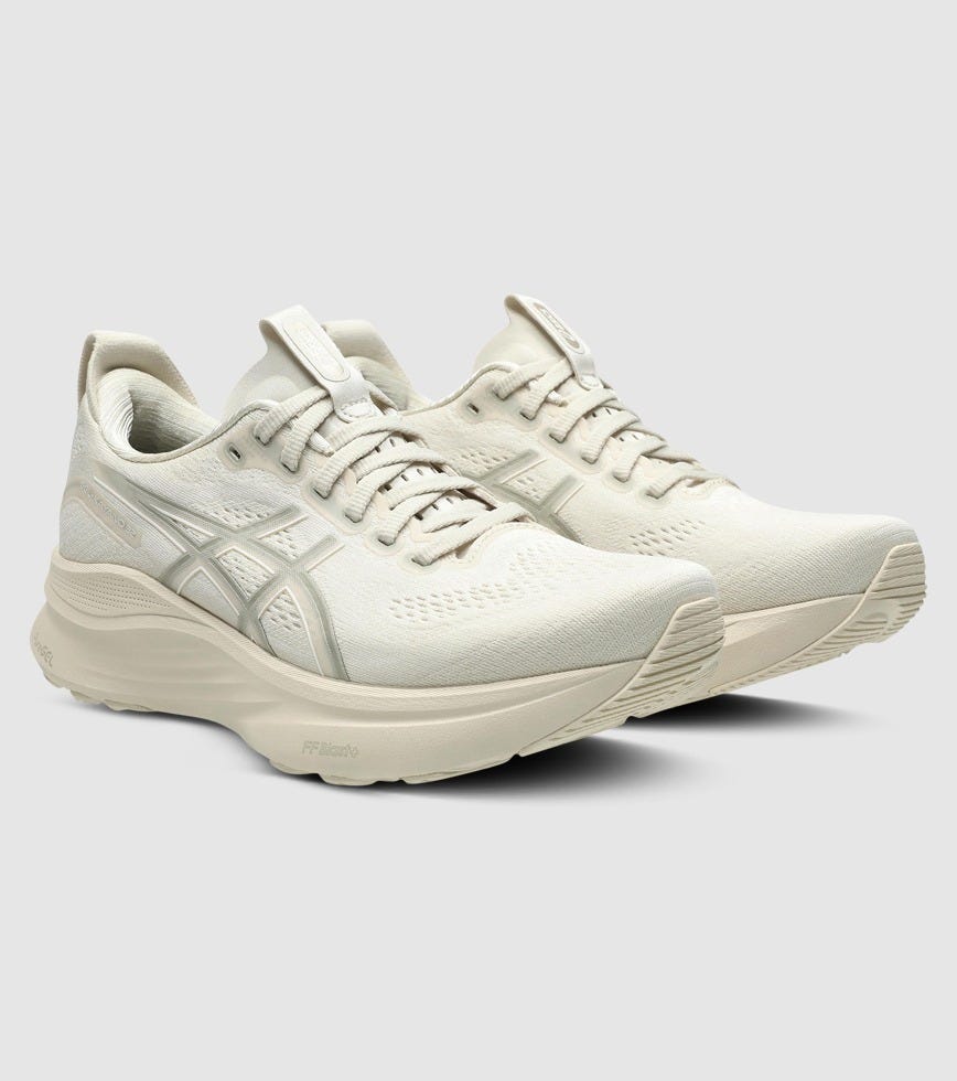 ASICS GEL KAYANO 32 WOMENS OATMEAL METEOR GREY | The Athlete's Foot