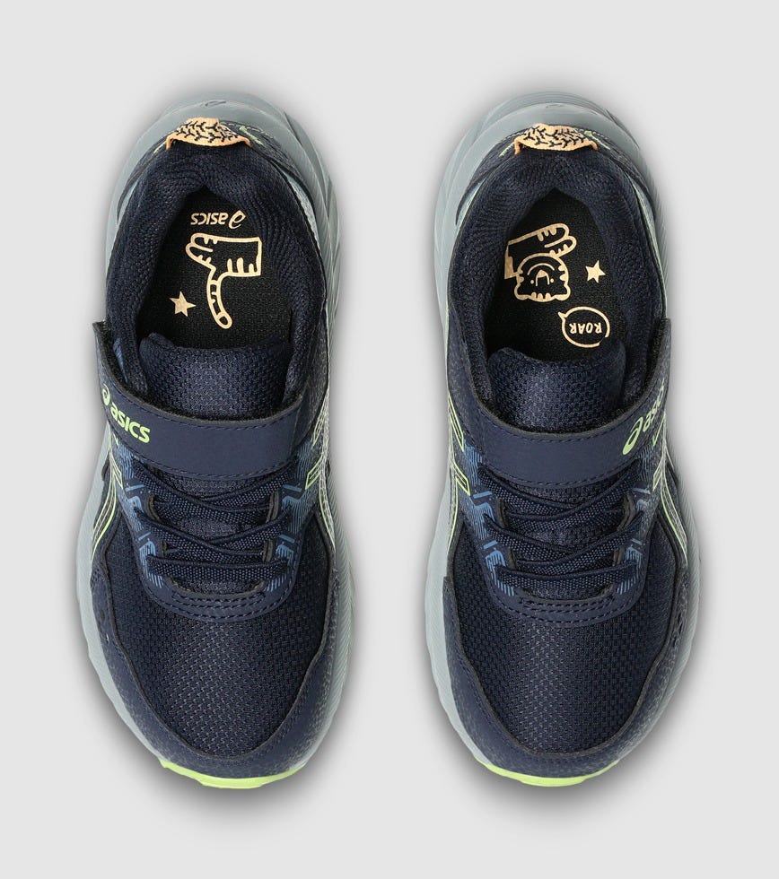 ASICS PRE-VENTURE 9 (PS) KIDS MIDNIGHT LIME GREEN | The Athlete's Foot