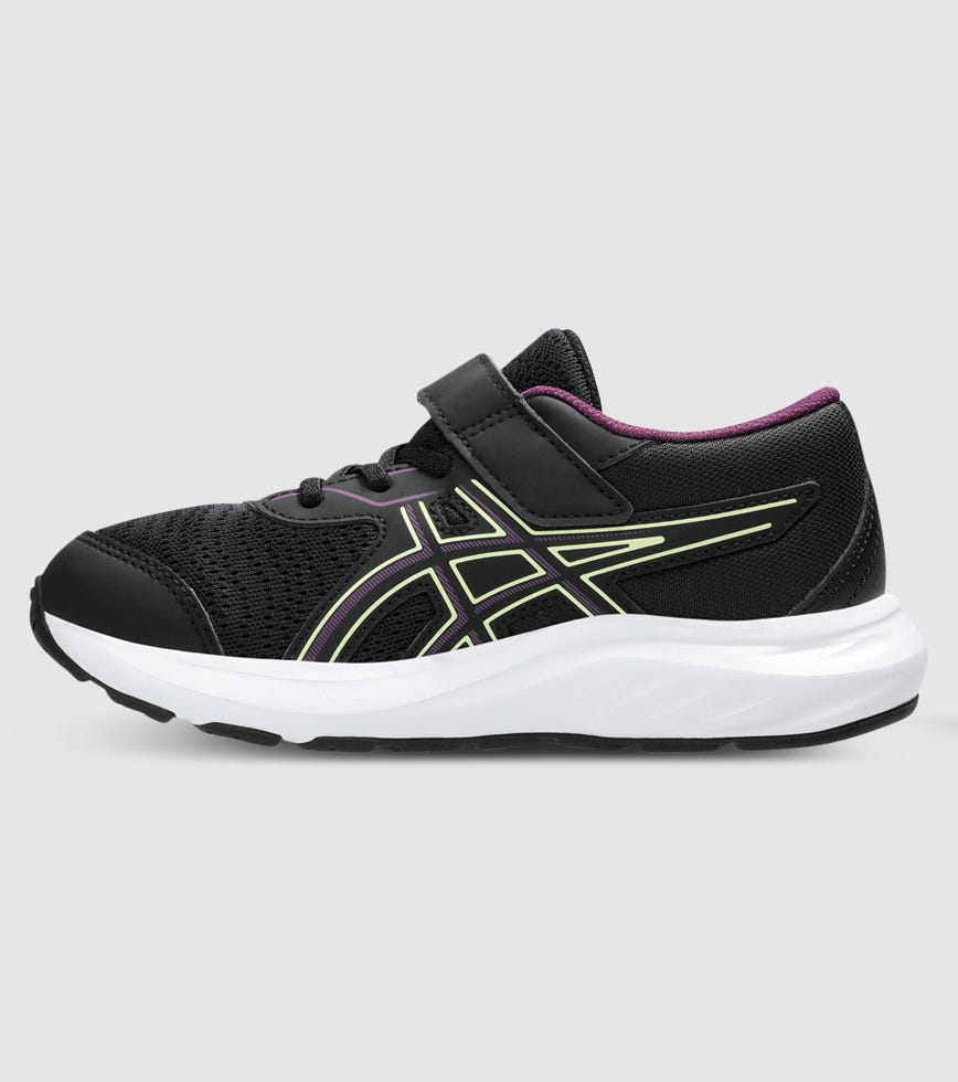 ASICS CONTEND 9 (PS) KIDS BLACK DEEP MAUVE | The Athlete's Foot