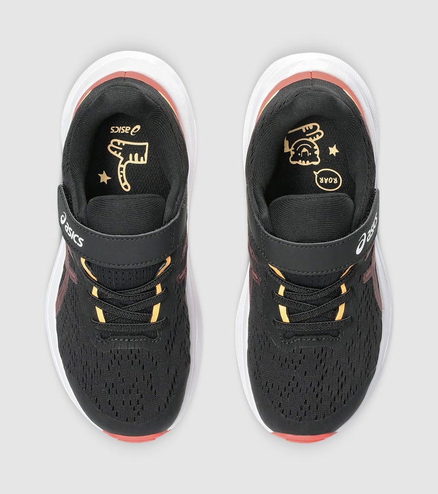 ASICS GT-1000 13 (PS) KIDS BLACK RUBBLE RED | The Athlete's Foot
