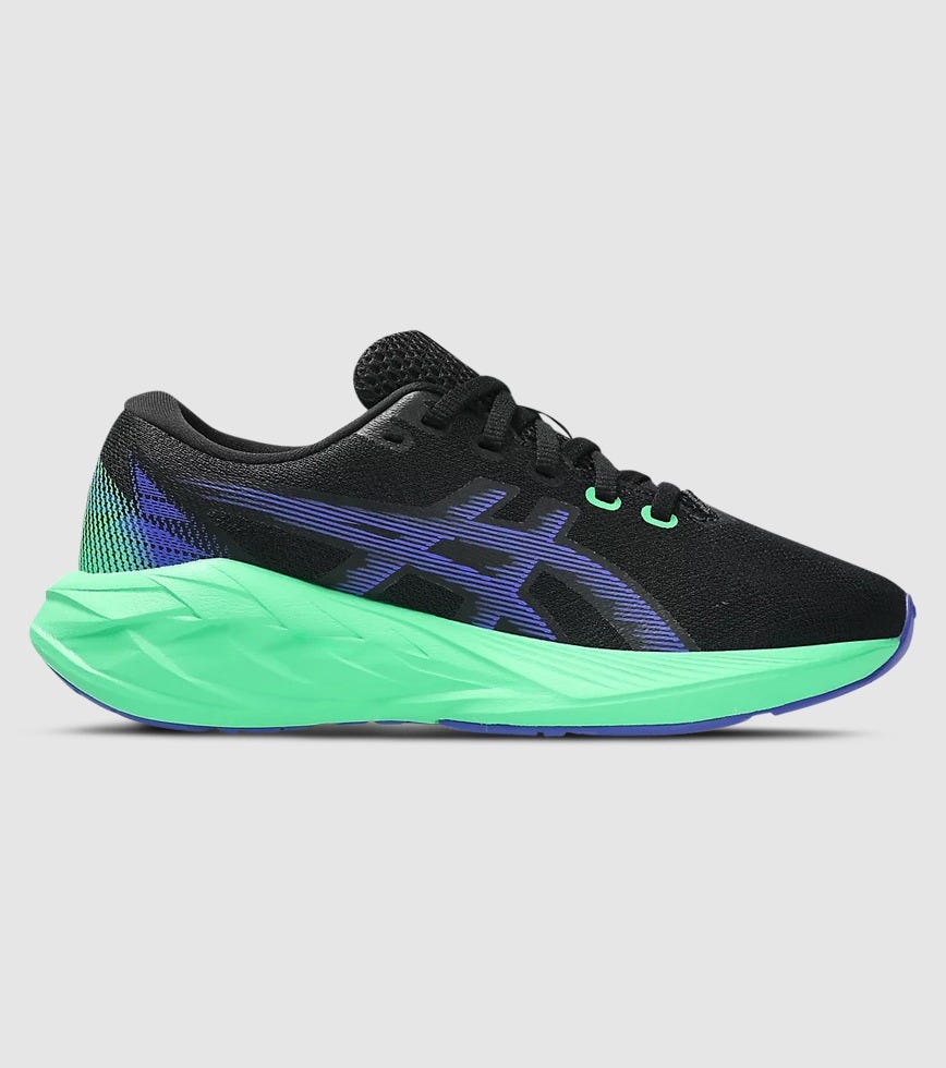 ASICS NOVABLAST 5 (GS) KIDS BLACK COBALT BURST | The Athlete's Foot