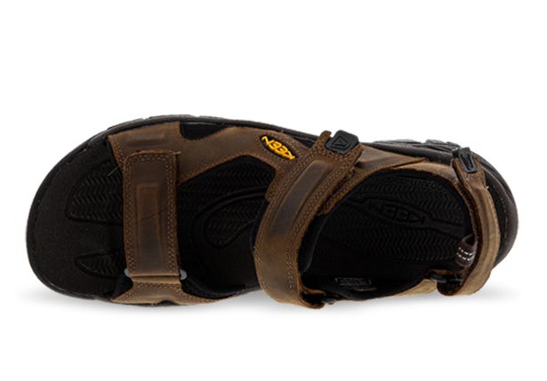 KEEN TARGHEE 3 OPEN TOE MENS SANDAL BISON MULCH | The Athlete's Foot