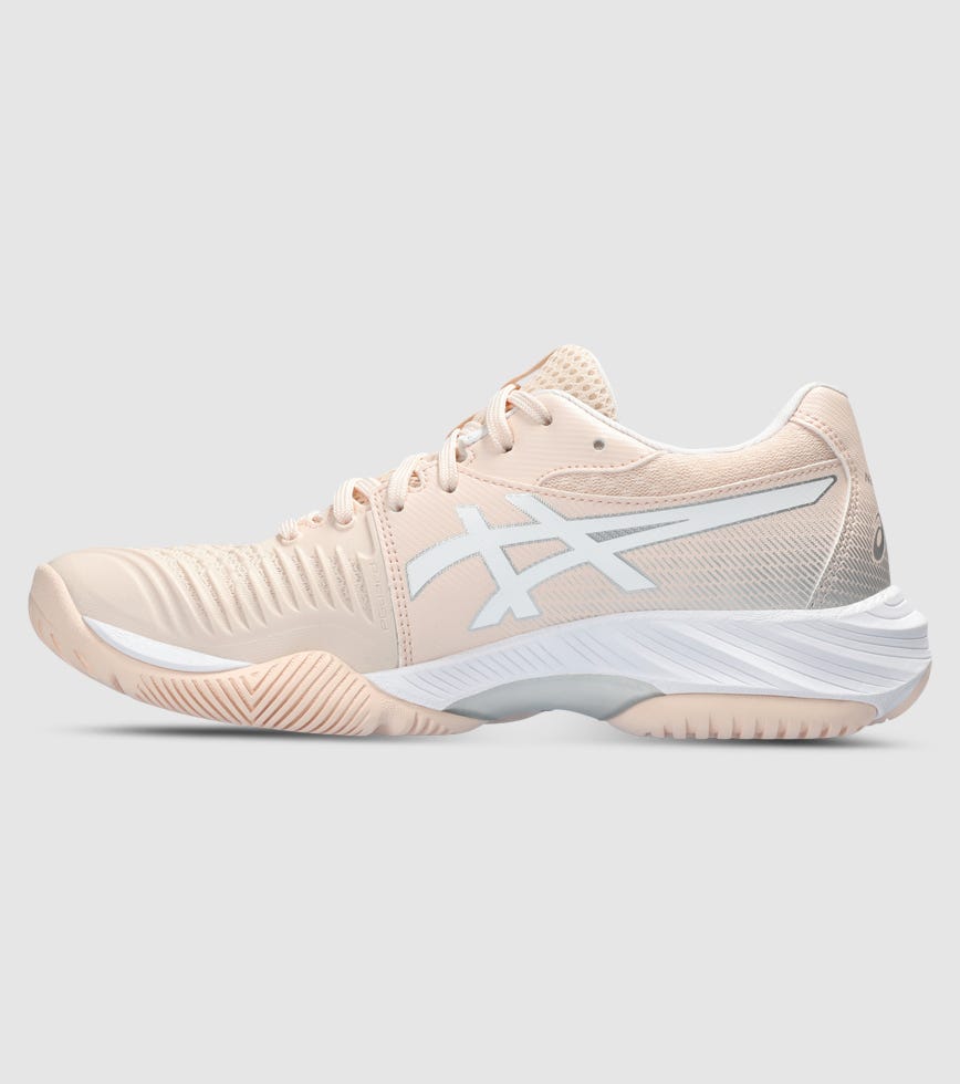 ASICS NETBURNER BALLISTIC FF 3 WOMENS NETBALL SHOES PEARL PINK WHITE ...