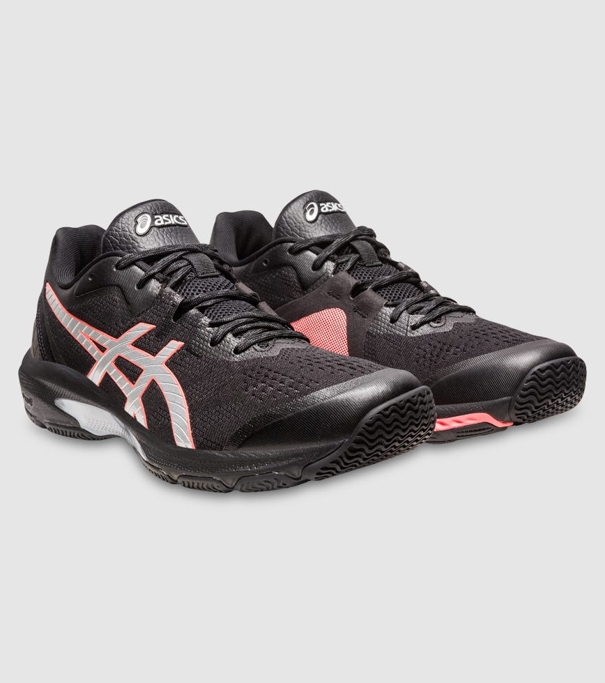ASICS NETBURNER SHIELD WOMENS BLACK PURE SILVER | The Athlete's Foot