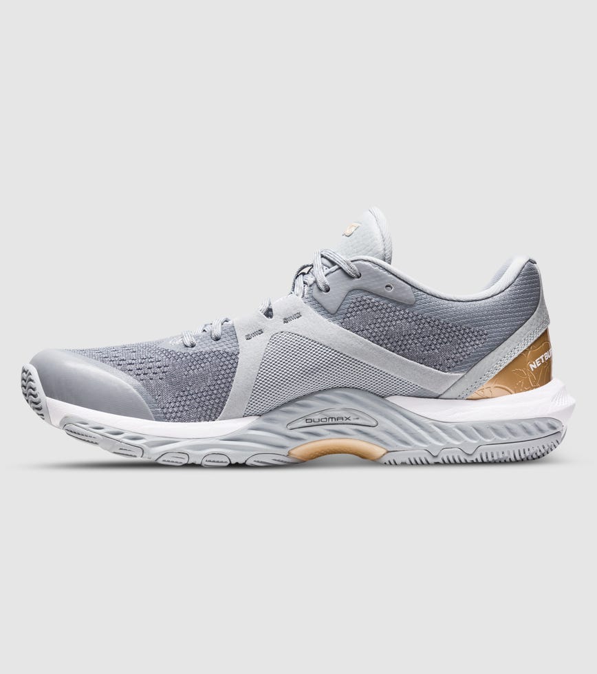 ASICS NETBURNER SHIELD WOMENS PIEDMONT GREY CHAMPAGN | The Athlete's Foot