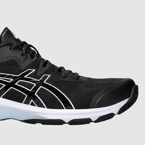 ASICS NETBURNER SHIELD WOMENS NETBALL SHOES BLACK WHITE | The Athlete's ...