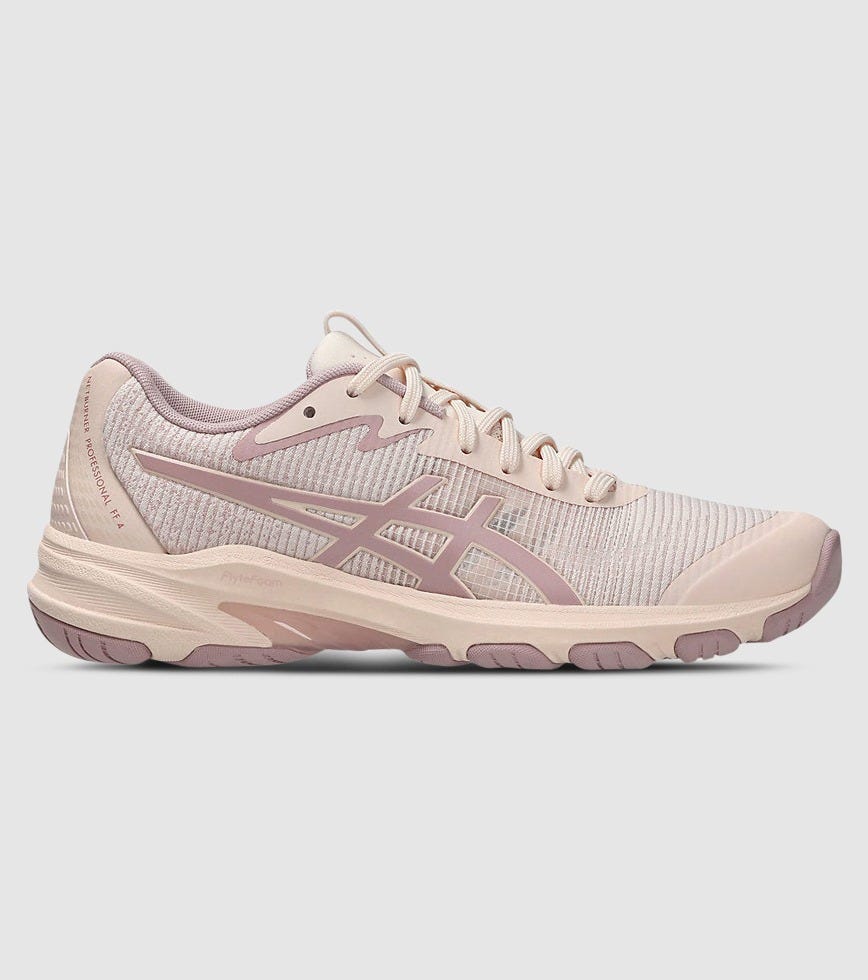 ASICS NETBURNER PROFESSIONAL FF 4 WOMENS NETBALL SHOES PEARL PINK ...