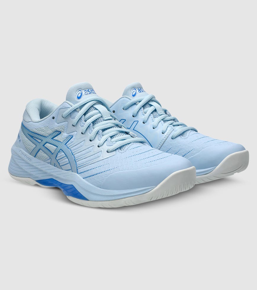 ASICS GEL-NETBURNER 21 BIO (D WIDE) WOMENS NETBALL SHOES LIGHT BLUE ...