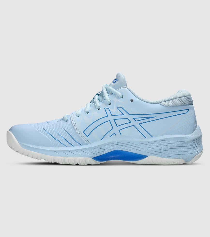 ASICS GEL-NETBURNER 21 BIO (D WIDE) WOMENS NETBALL SHOES LIGHT BLUE ...