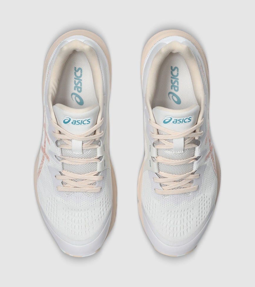 ASICS NETBURNER SHIELD WOMENS NETBALL SHOES WHITE PEARL PINK | The ...