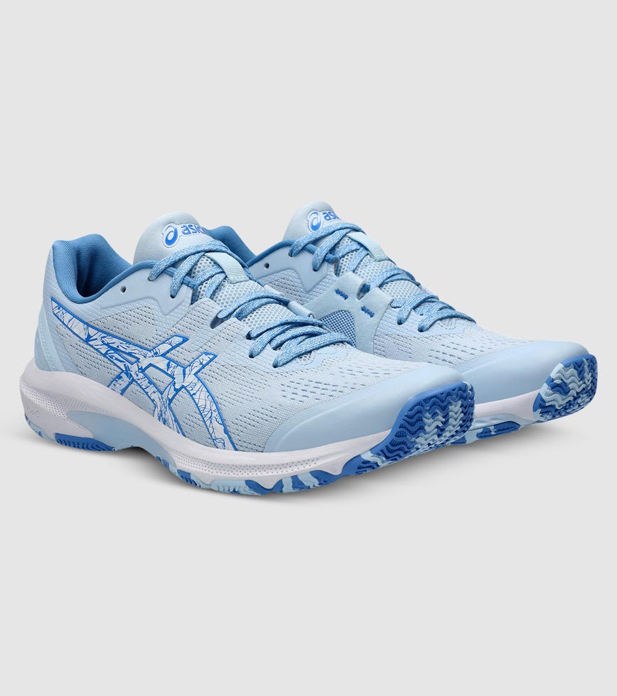 ASICS NETBURNER SHIELD FF WOMENS LIGHT BLUE WHITE | The Athlete's Foot