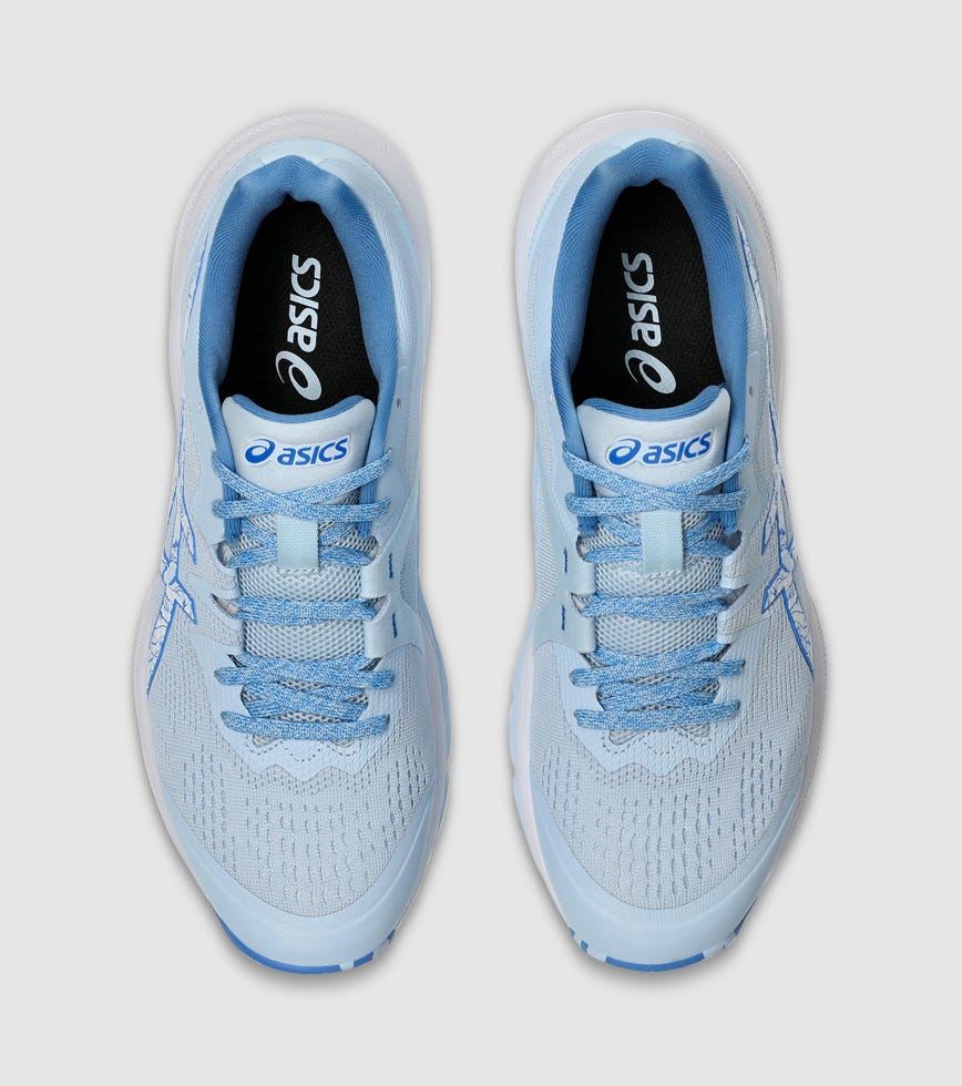 ASICS NETBURNER SHIELD FF WOMENS LIGHT BLUE WHITE | The Athlete's Foot