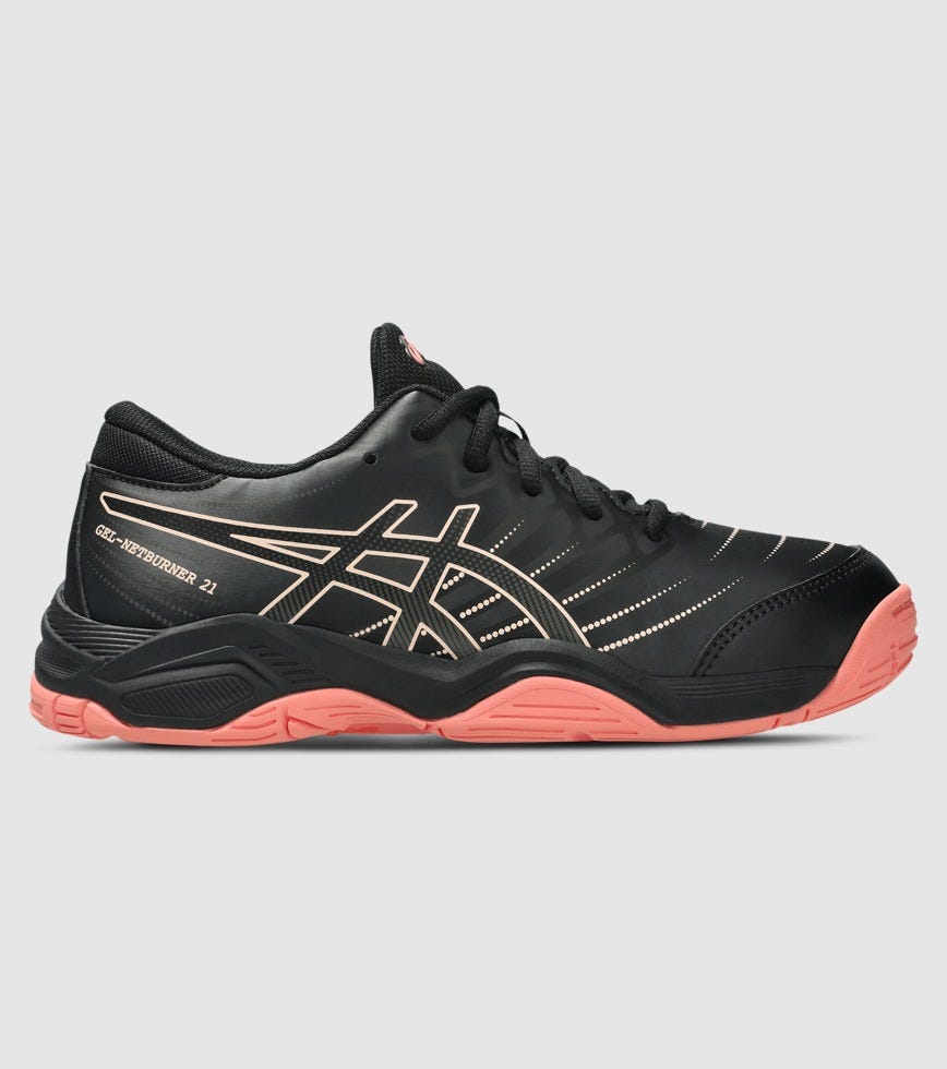 ASICS GEL-NETBURNER 21 (GS) BLACK BREEZE | The Athlete's Foot