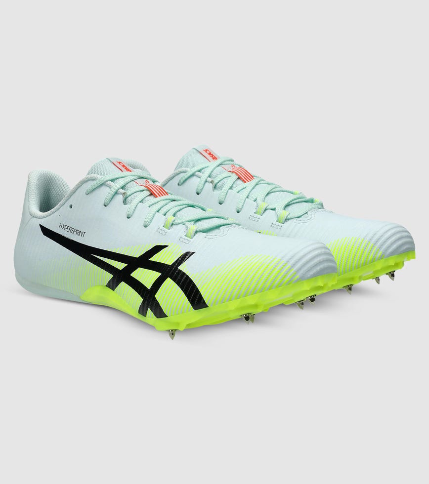 ASICS HYPERSPRINT 8 MENS SPIKES SOOTHING SEA BLACK | The Athlete's Foot