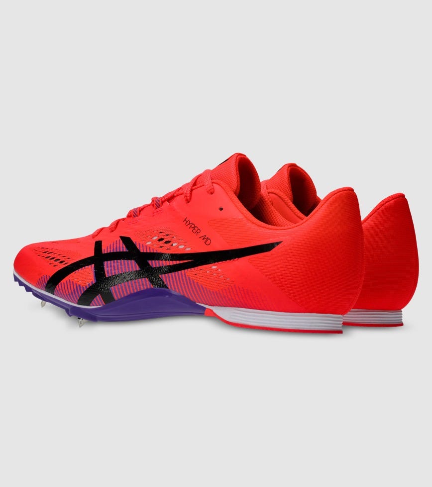 ASICS HYPER MD 8 MENS FLASH RED BLACK | The Athlete's Foot