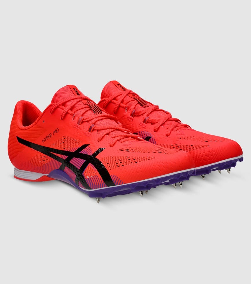 ASICS HYPER MD 8 MENS FLASH RED BLACK | The Athlete's Foot