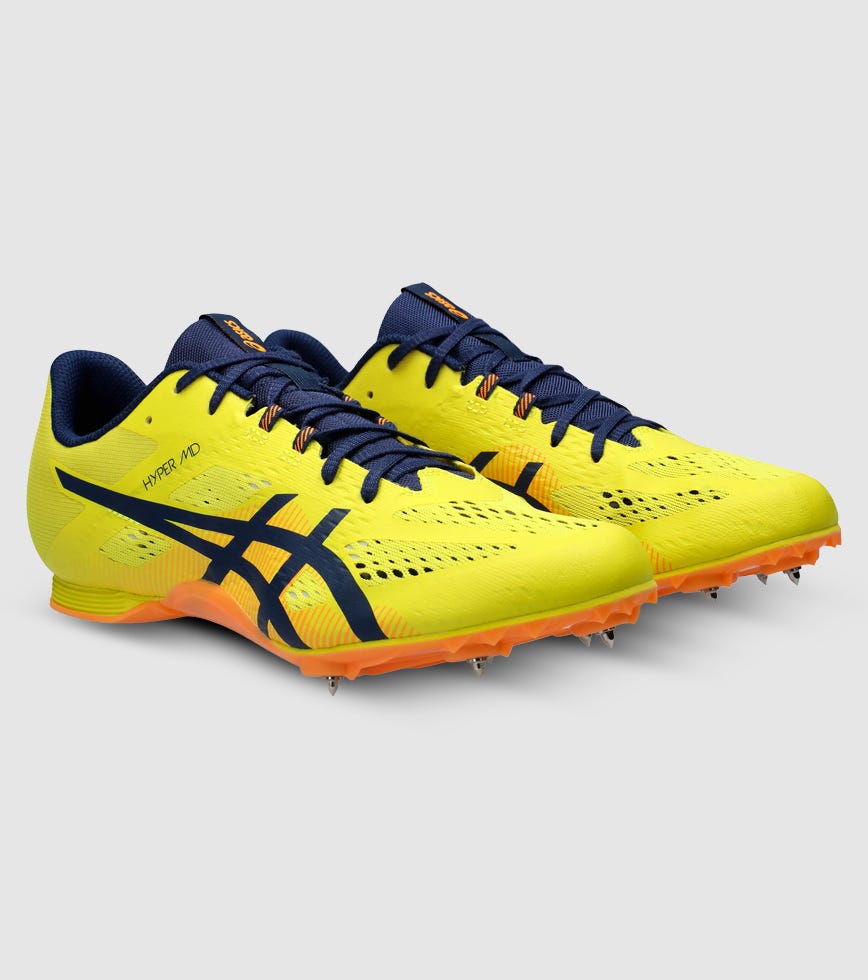 ASICS HYPER MD 8 MENS BRIGHT YELLOW BLUE EXPANSE | The Athlete's Foot