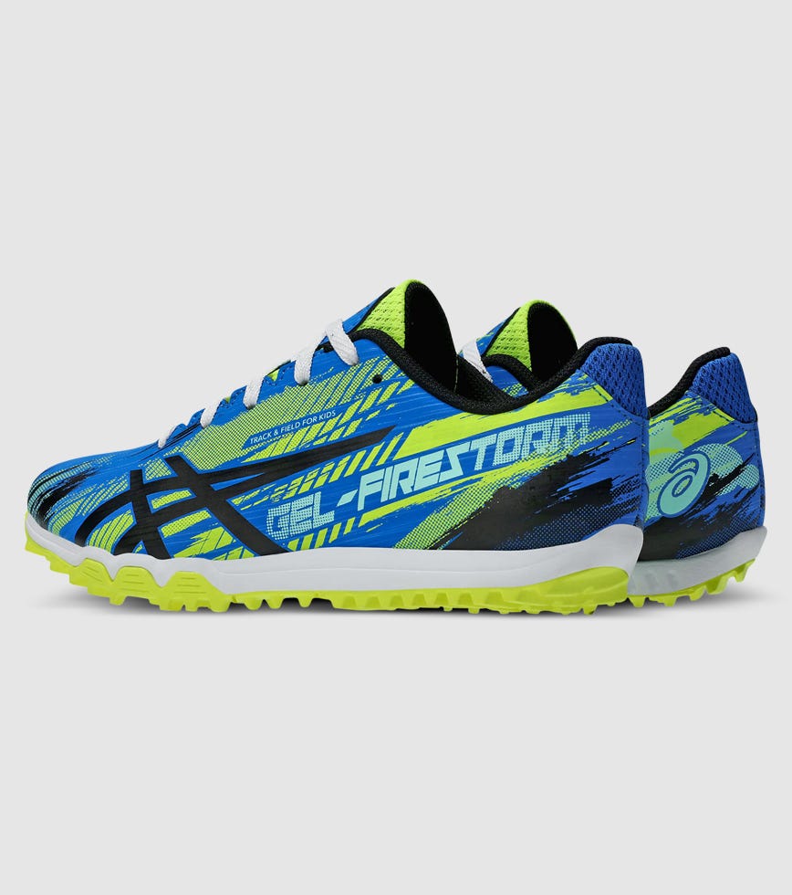 ASICS GEL-FIRESTORM 5 KIDS ELECTRIC BLUE BLACK | The Athlete's Foot