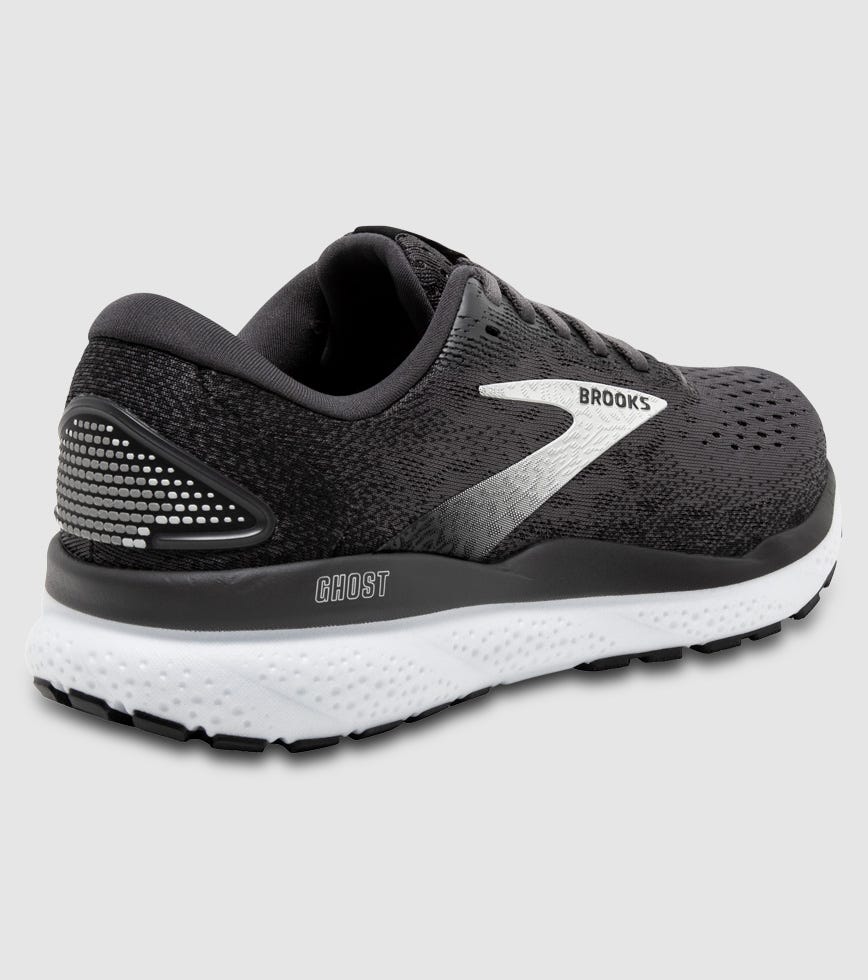 BROOKS GHOST 16 MENS BLACK GREY WHITE | The Athlete's Foot