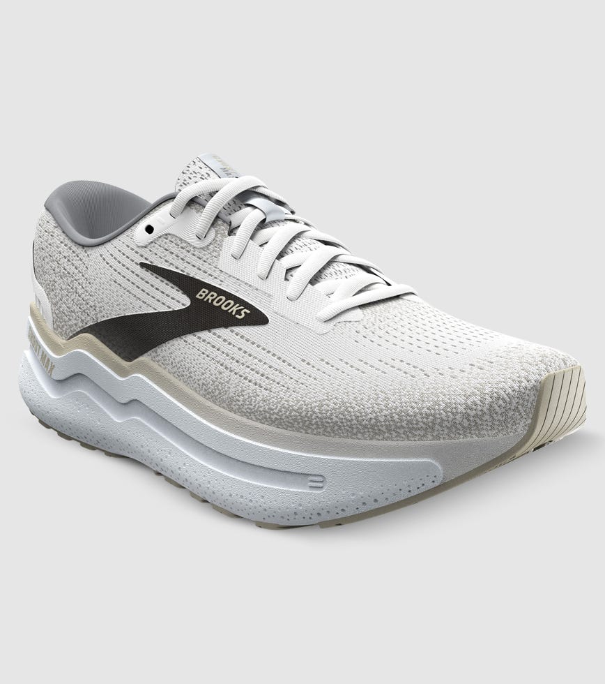 BROOKS GHOST MAX 2 MENS BRIGHT WHITE CREAM PINK | The Athlete's Foot