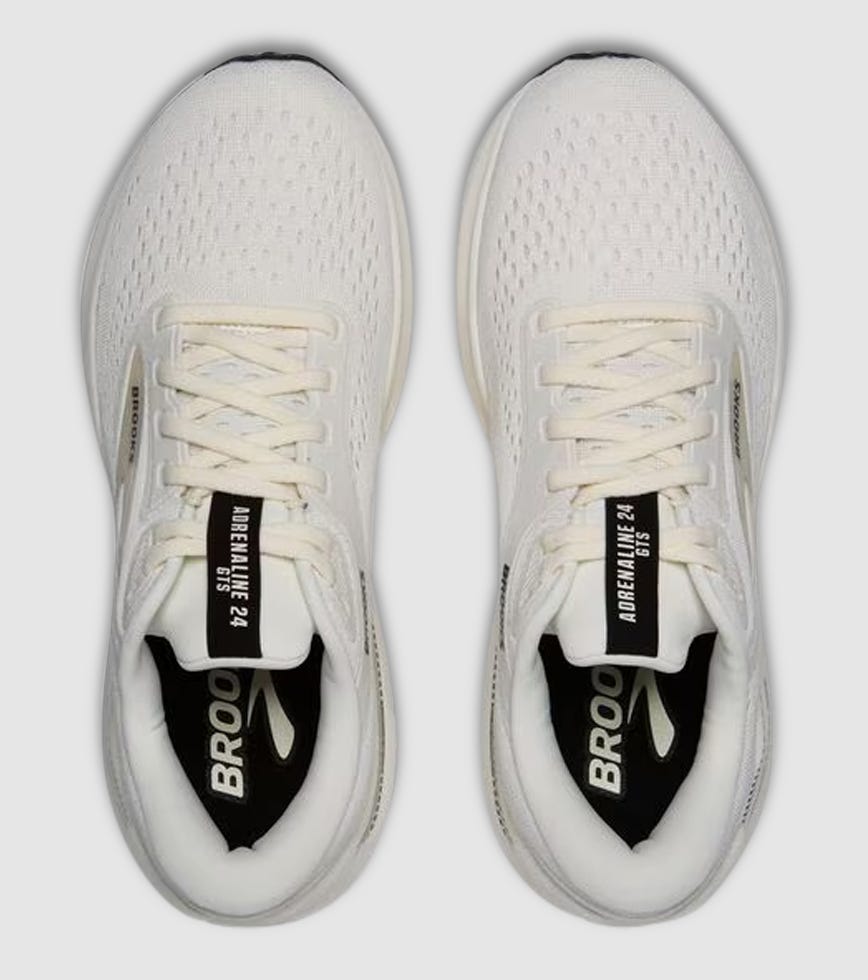 BROOKS ADRENALINE GTS 24 MENS COCONUT BLACK WHITE | The Athlete's Foot