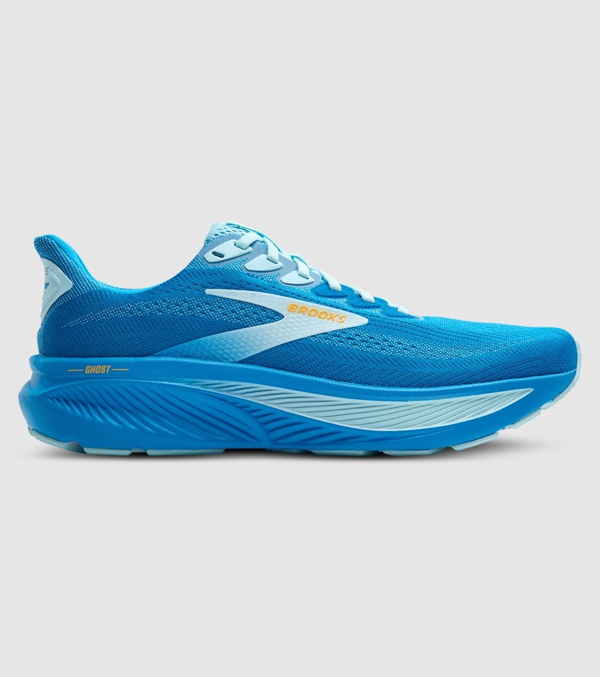 BROOKS GHOST 17 MENS CLOISSONEBLUEORANGE | The Athlete's Foot