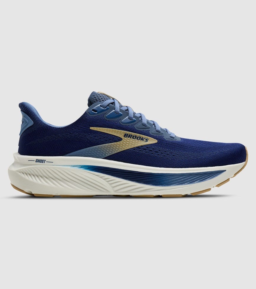 BROOKS GHOST 17 MENS BEACON BLUE MOONLIGHT STARFISH | The Athlete's Foot