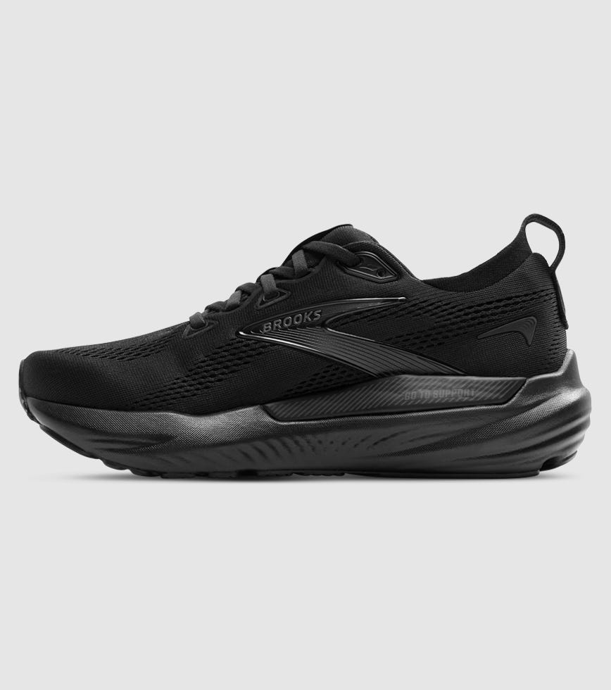 BROOKS GLYCERIN GTS 22 MENS BLACK BLACK BLACK | The Athlete's Foot