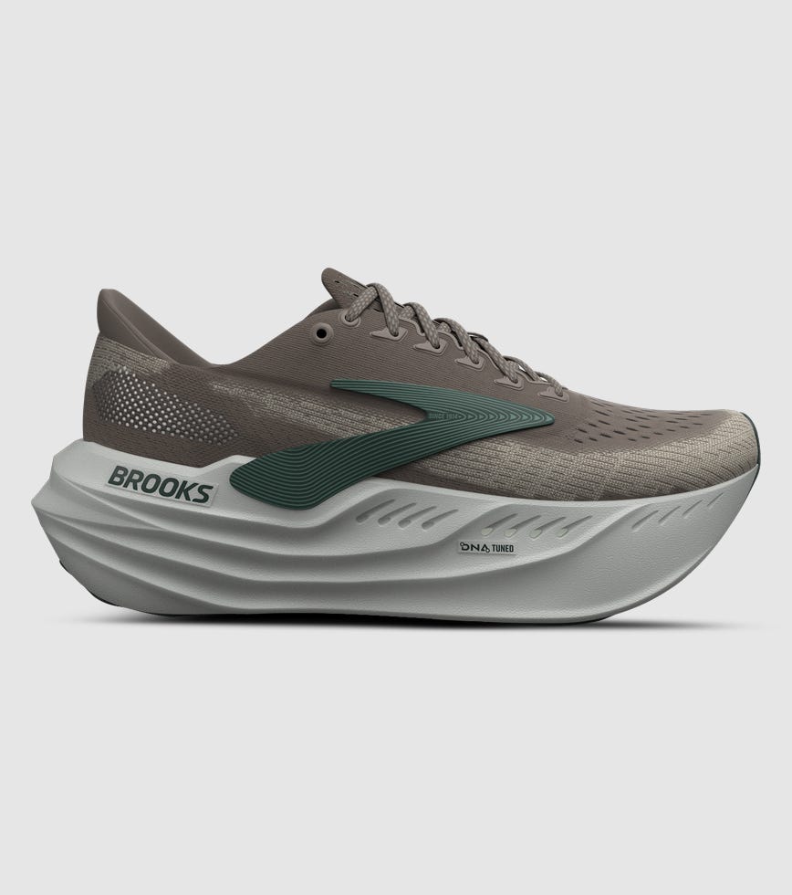 BROOKS GLYCERIN MAX MENS FALCON GREEN LONDON FOG | The Athlete's Foot