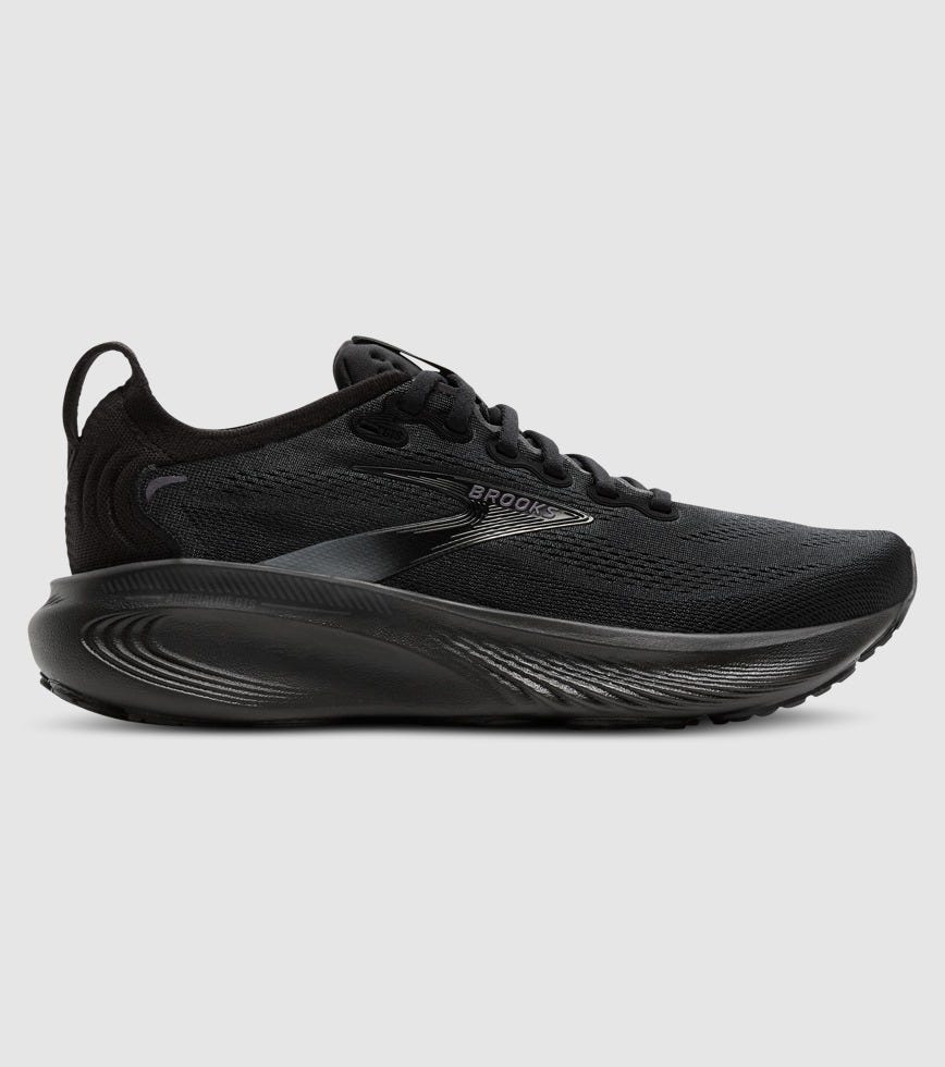 BROOKS ADRENALINE GTS 25 (2E WIDE) MENS BLACK BLACK EBONY | The Athlete ...