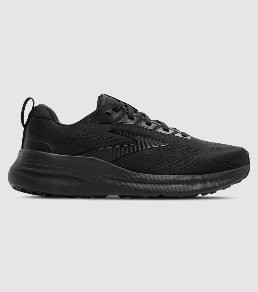 BROOKS BEAST GTS 26 (4E X WIDE) MENS BLACK BLACK GREY | The Athlete's Foot