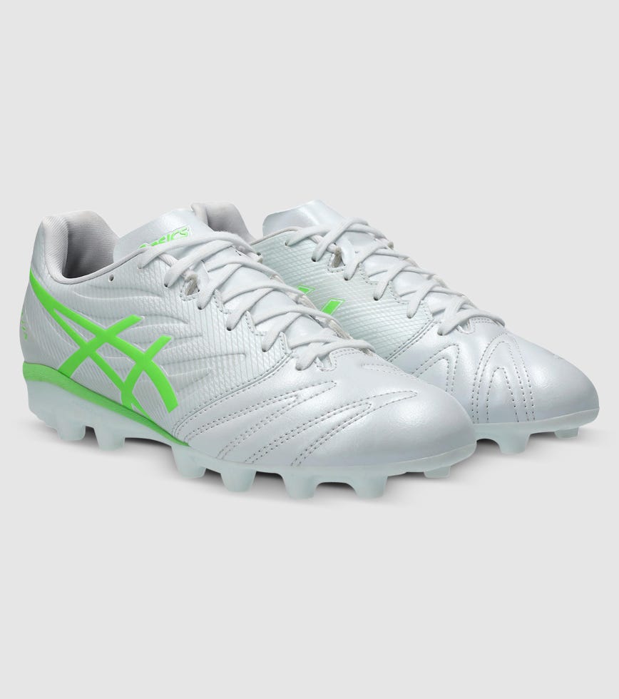 ASICS ULTREZZA (FG) (GS) KIDS FOOTBALL BOOTS WHITE GREEN GECKO | The ...