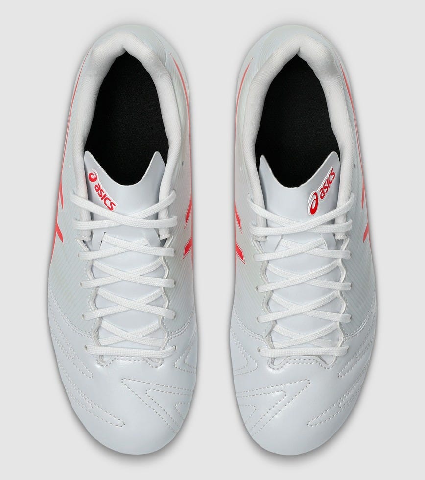 ASICS ULTREZZA (FG) (GS) KIDS FOOTBALL BOOTS WHITE FLASH RED | The ...