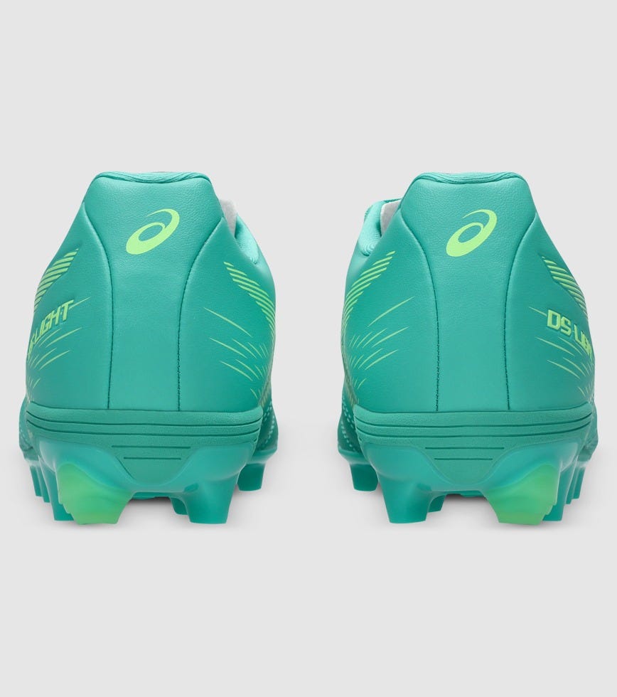ASICS DS LIGHT JR (GS) KIDS FOOTBALL BOOTS AURORA GREEN ILLUMINATE ...