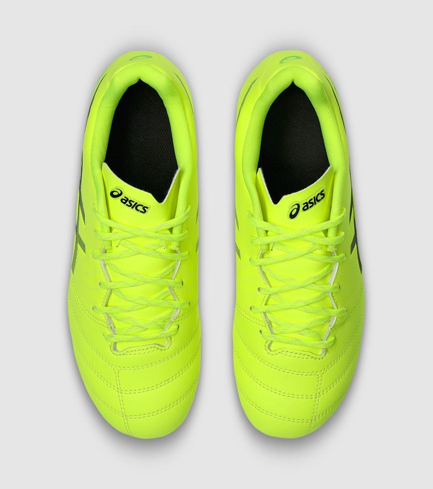 ASICS DS LIGHT JR (GS) KIDS FOOTBALL BOOTS SAFETY YELLOW BLACK | The ...