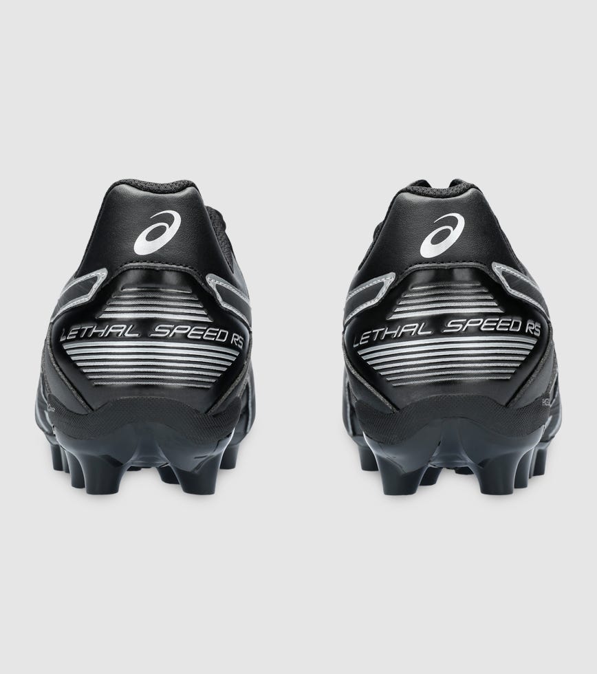 ASICS LETHAL SPEED RS 2 (FG) MENS FOOTBALL BOOTS BLACK PURE SILVER | The Athlete's Foot