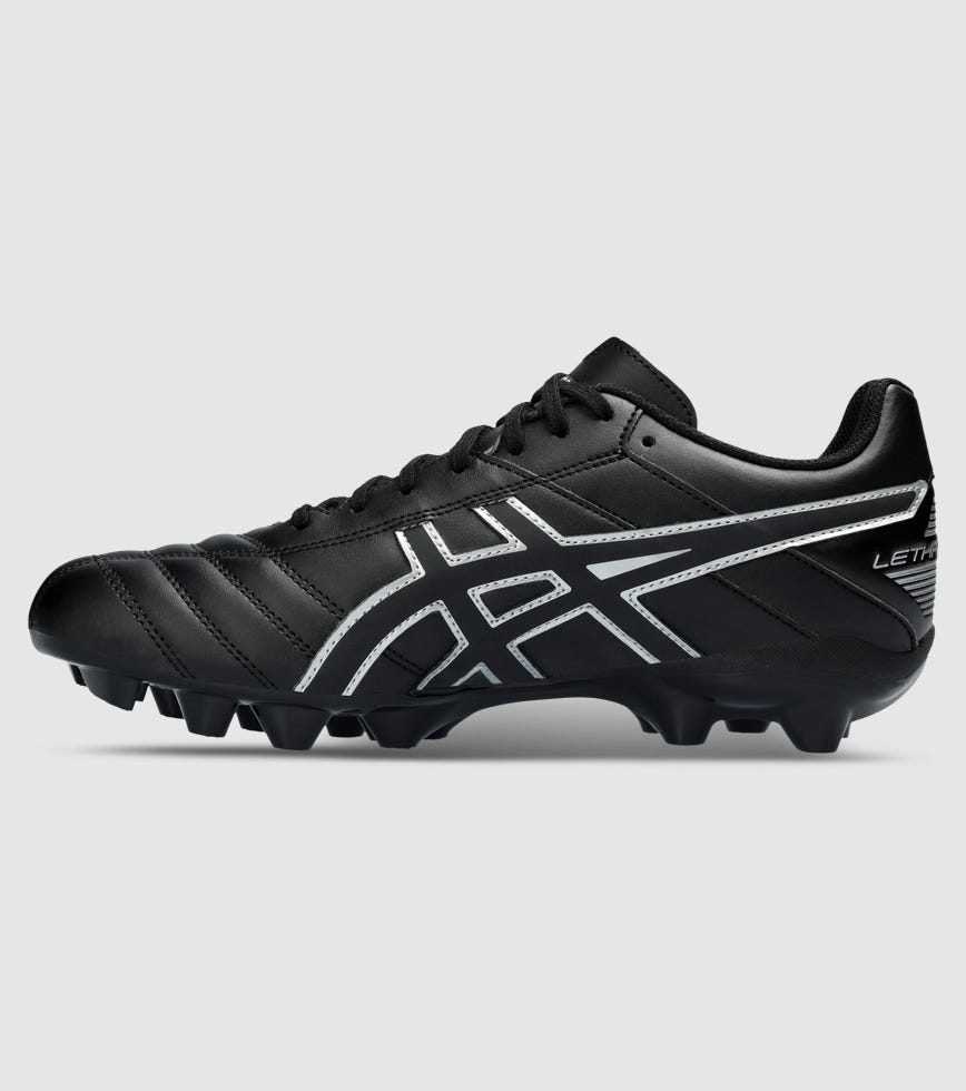 ASICS LETHAL SPEED RS 2 (FG) MENS FOOTBALL BOOTS BLACK PURE SILVER | The Athlete's Foot
