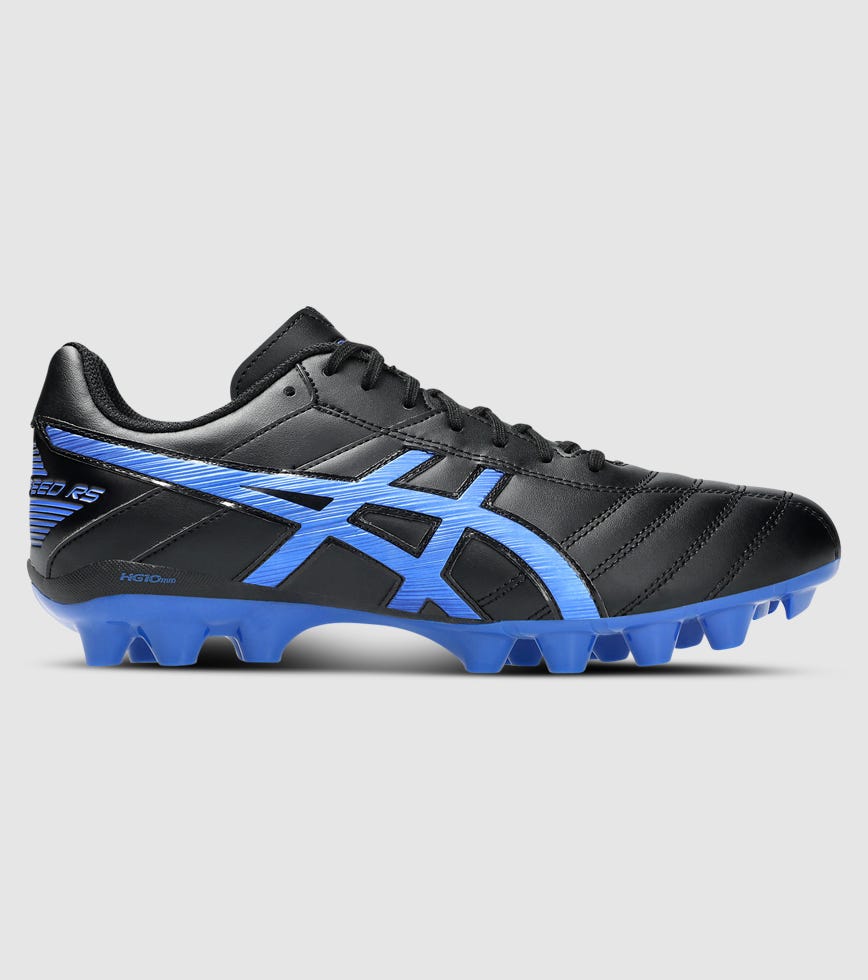 ASICS LETHAL SPEED RS (FG) MENS FOOTBALL BOOTS BLACK ILLUSION BLUE | The Athlete's Foot