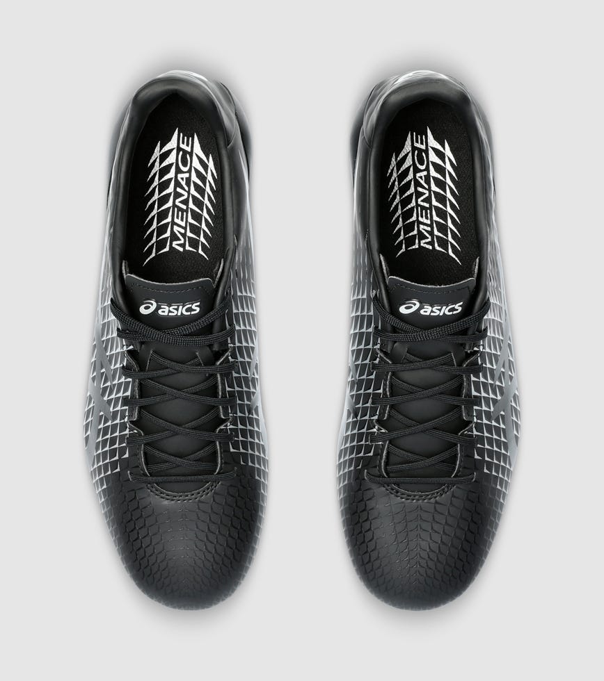 ASICS MENACE 4 (FG) MENS FOOTBALL BOOTS BLACK BLACK | The Athlete's Foot