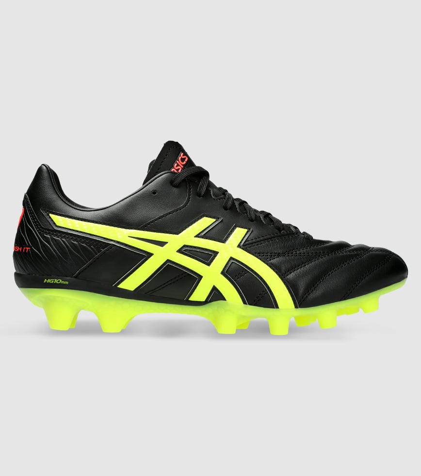 ASICS LETHAL FLASH IT 2 MENS BLACK SAFETY YELLOW | The Athlete's Foot