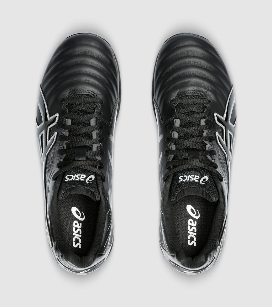 ASICS LETHAL BLEND FF (FG) MENS FOOTBALL BOOTS BLACK SILVER | The ...