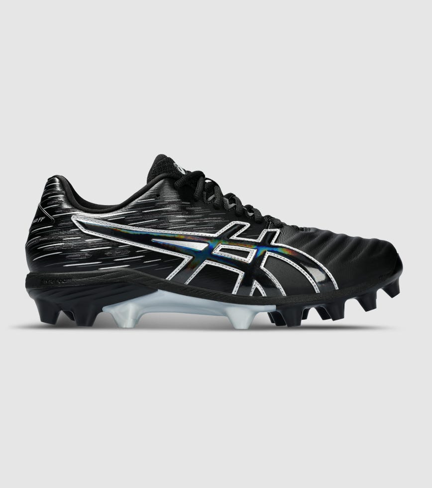 ASICS LETHAL BLEND FF (FG) MENS FOOTBALL BOOTS BLACK SILVER | The ...