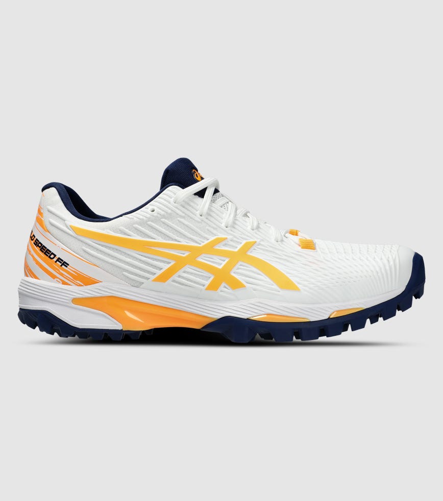 ASICS FIELD SPEED FF MENS WHITE STADIUM ORANGE | The Athlete's Foot