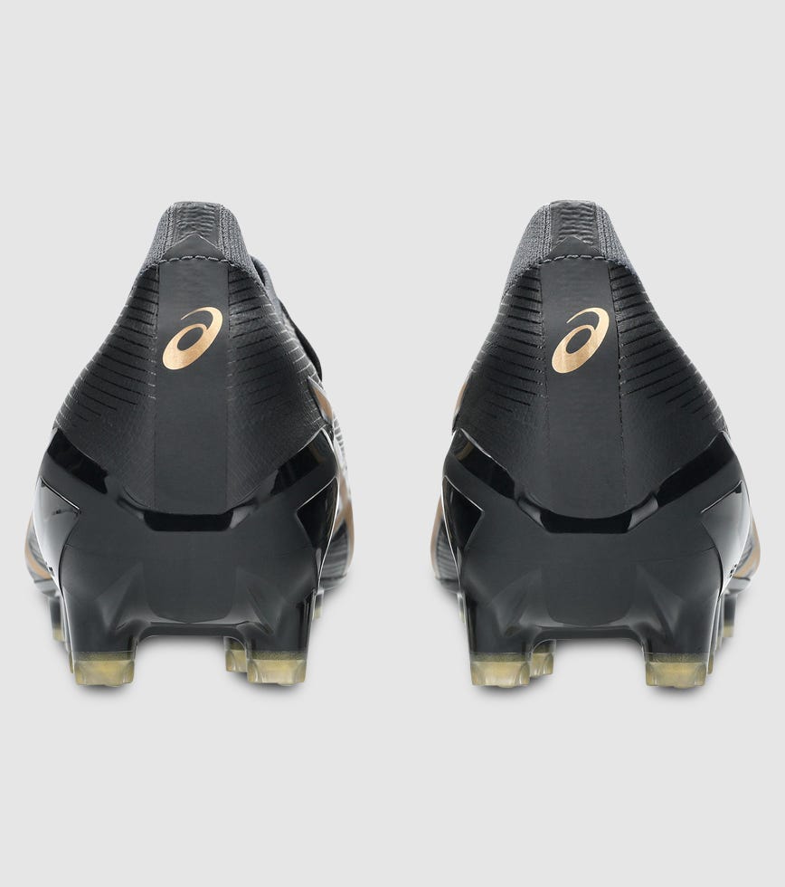 ASICS MENACE 5 (FG) MENS FOOTBALL BOOTS BLACK PURE GOLD | The Athlete's ...